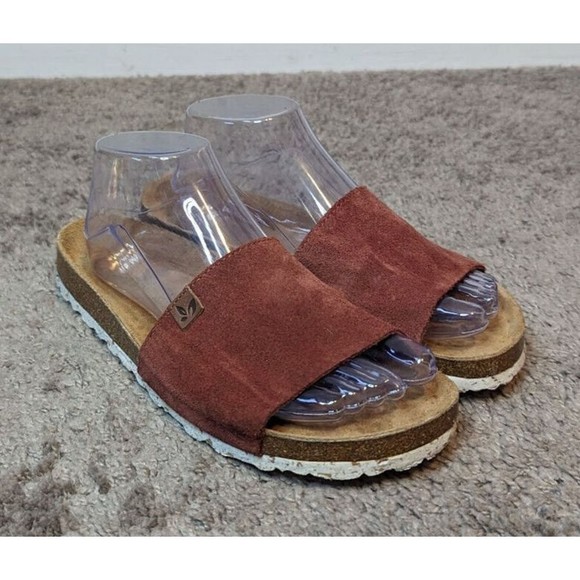 BioStep | Shoes | Biostep Suede Leather Comfort Cork Footbed Slide ...